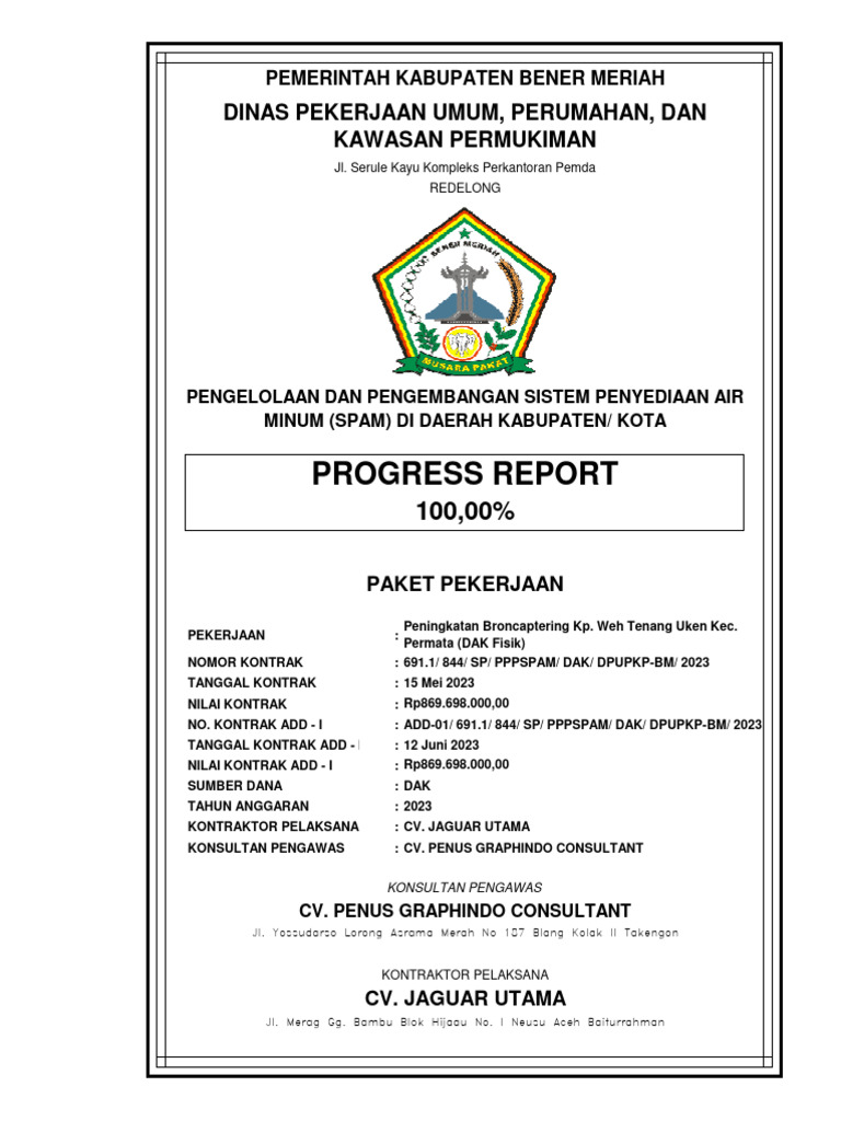 Progress 100 | PDF | Teknologi & Rekayasa