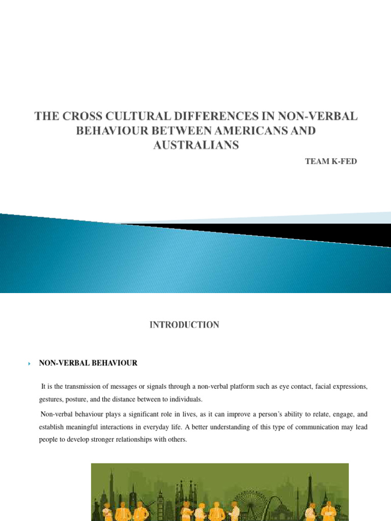 Non-Verbal Communication: US vs Australia | PDF | Nonverbal ...