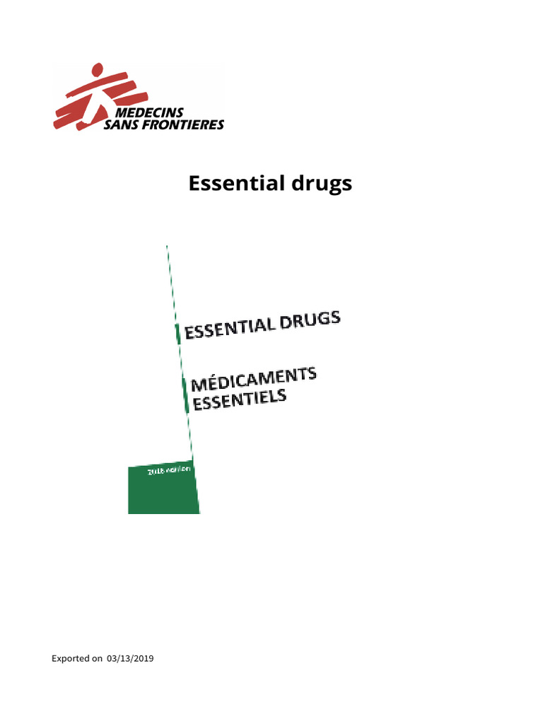 MSF Essential Drugs 2018 | PDF | Nonsteroidal Anti Inflammatory Drug ...
