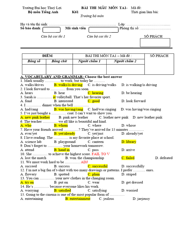 Online Final Practice 1 | PDF | Cinema Of India