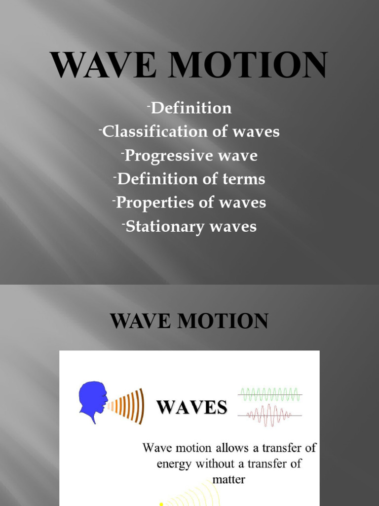 Understanding Wave Motion and Properties | PDF | Social Science | Science & Mathematics