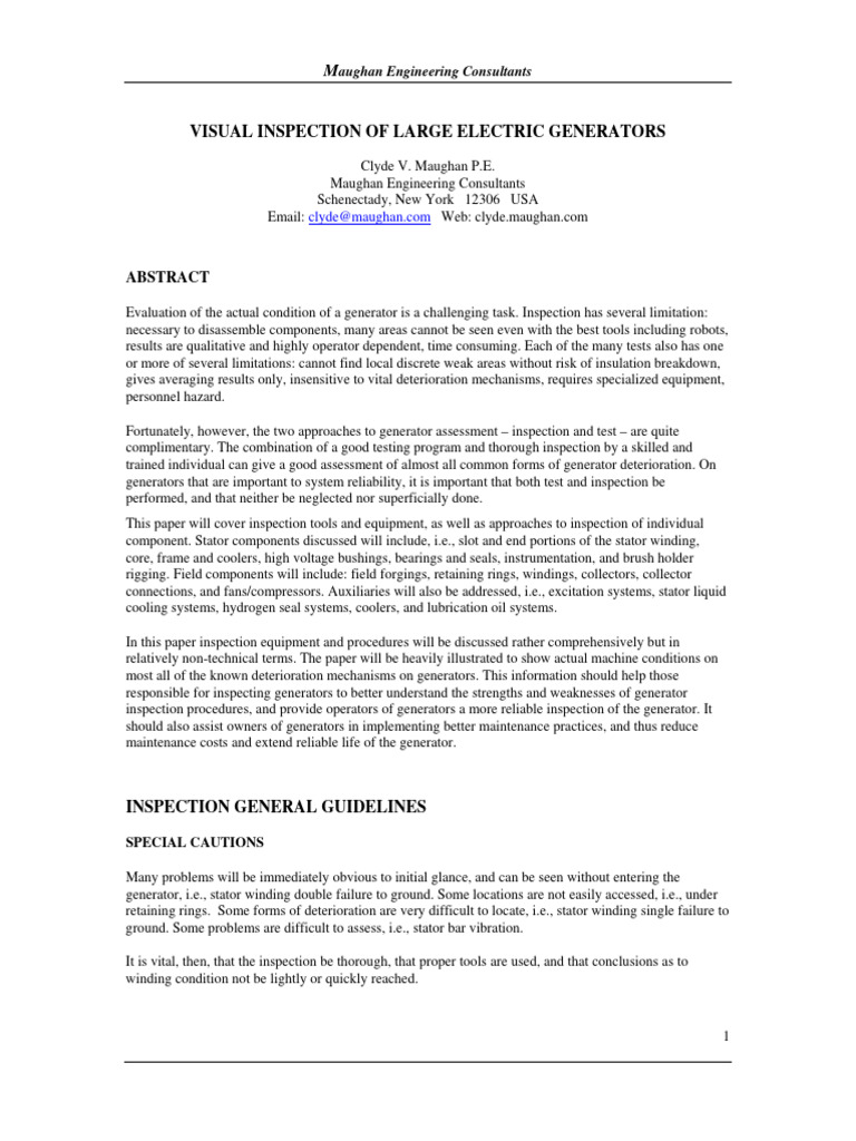 18 Visual Inspection | PDF | Leak | Insulator (Electricity)