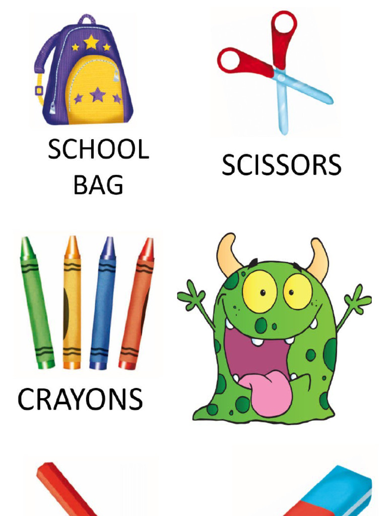 Happy Monster School Object | PDF