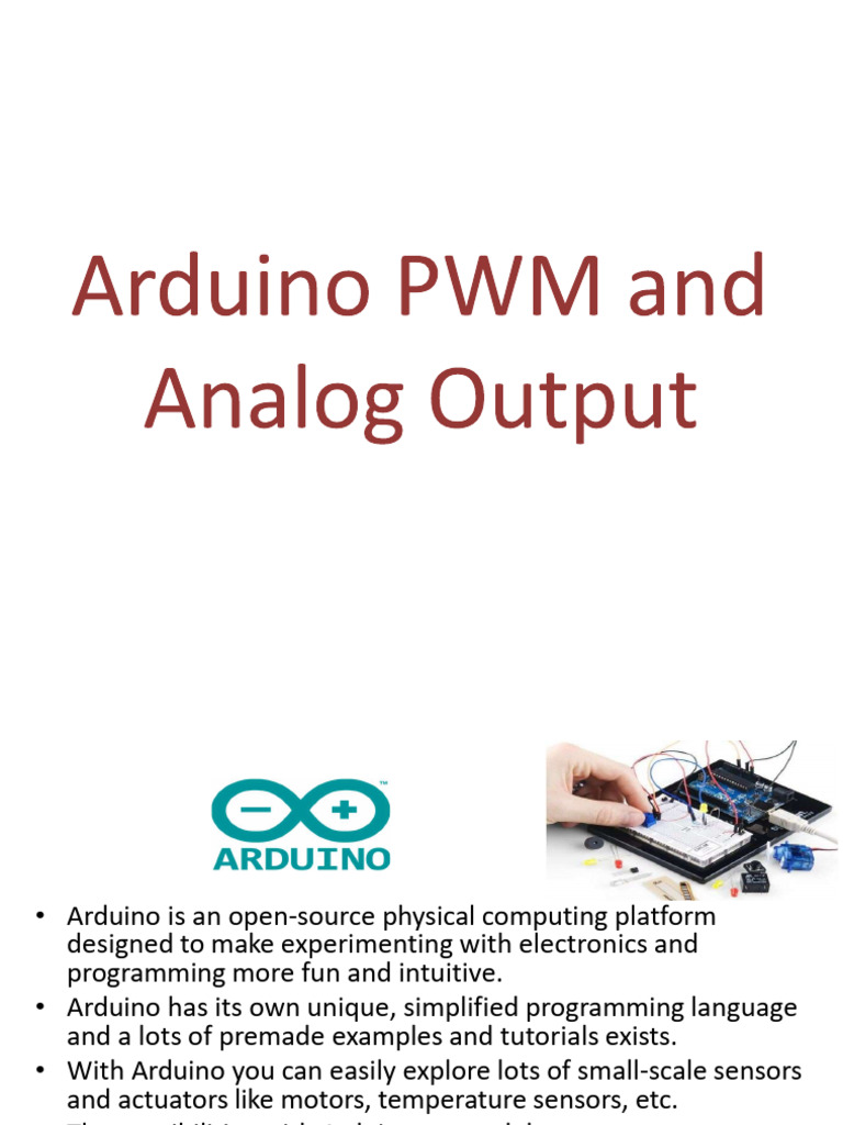 Arduino PWM for Beginners | PDF | Analogue Electronics | Arduino