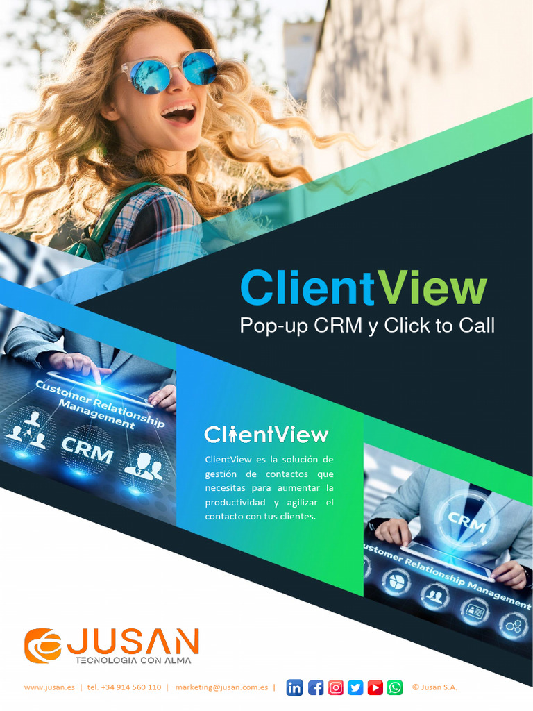Folleto ClientView | Descargar gratis PDF | Gestión de la relación con ...