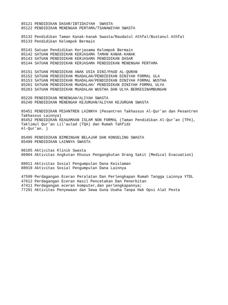 Kbli Yayasan Sekolah | PDF