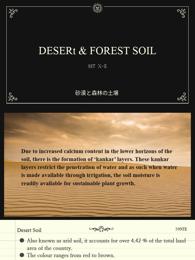 Desert Forest Soil Pdf