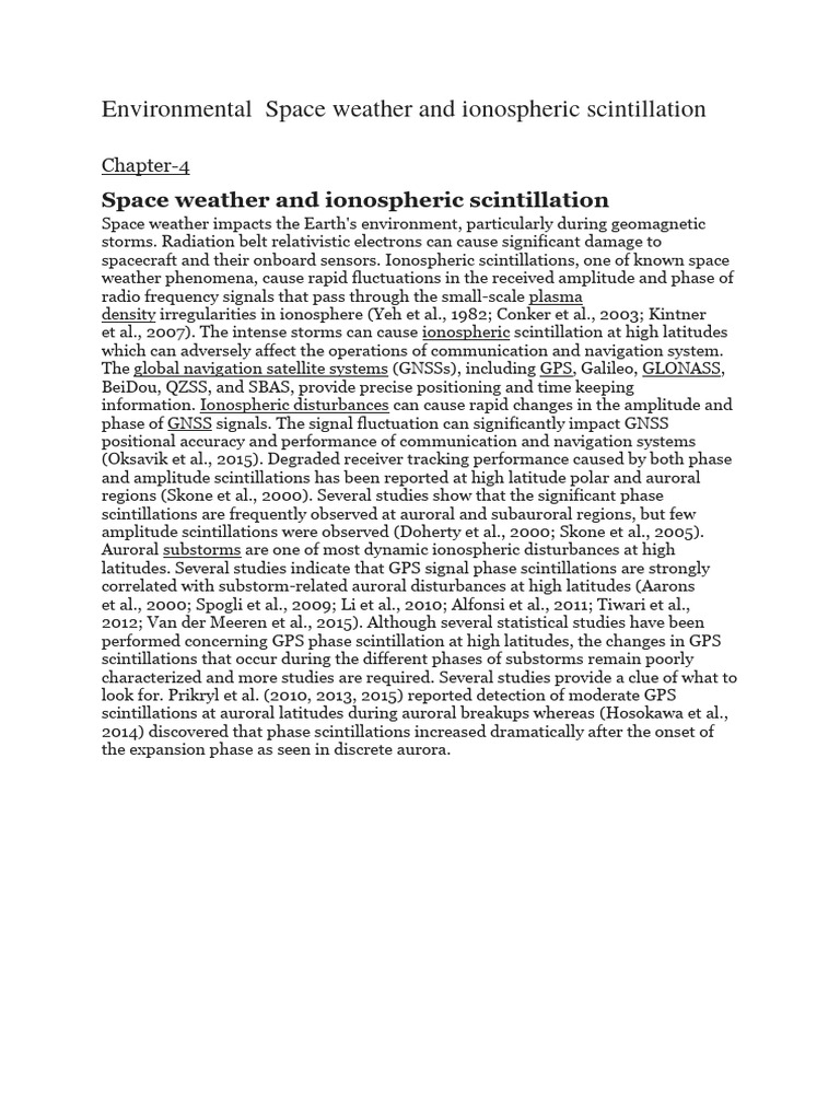 Chapter-4 Earth Environment | PDF | Space Weather | Aurora