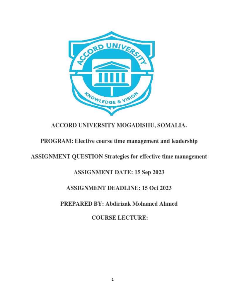 Effective Time Management Strategies | PDF | Time Management | Professional Skills