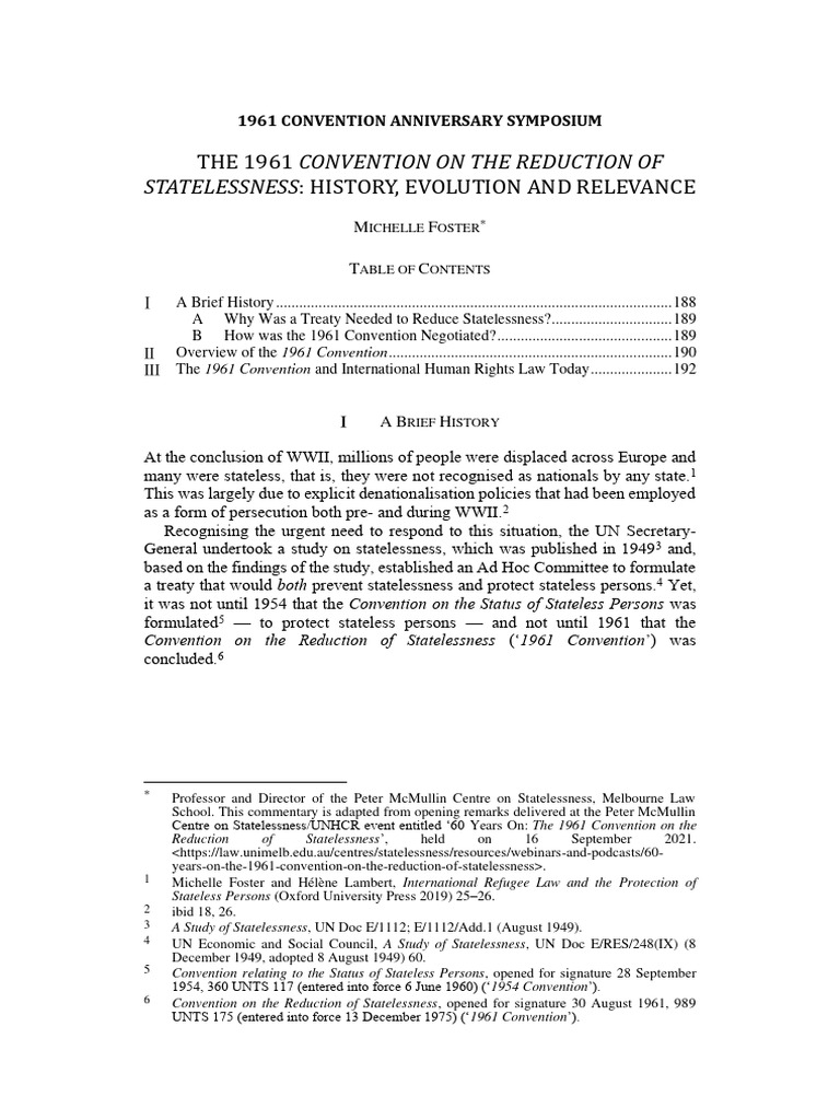 History of the CRS | PDF | Nationality | Human Rights