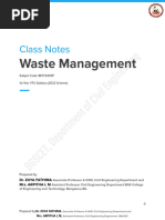 Waste Management Lecture Notes | PDF | Waste | Waste Management