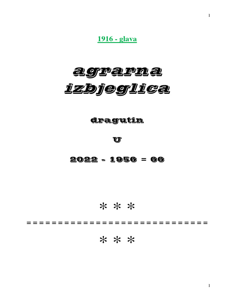 $$1916 Glava | PDF