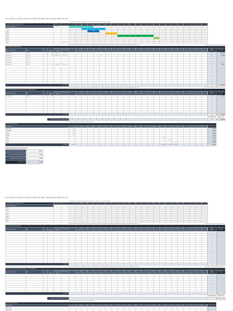 IC Project Resource Planning Template 27125 ES | PDF