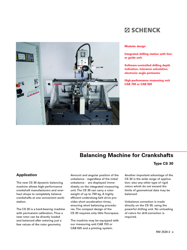 Schenck Type CS 30 | Download Free PDF | Belt (Mechanical) | Mechanical ...