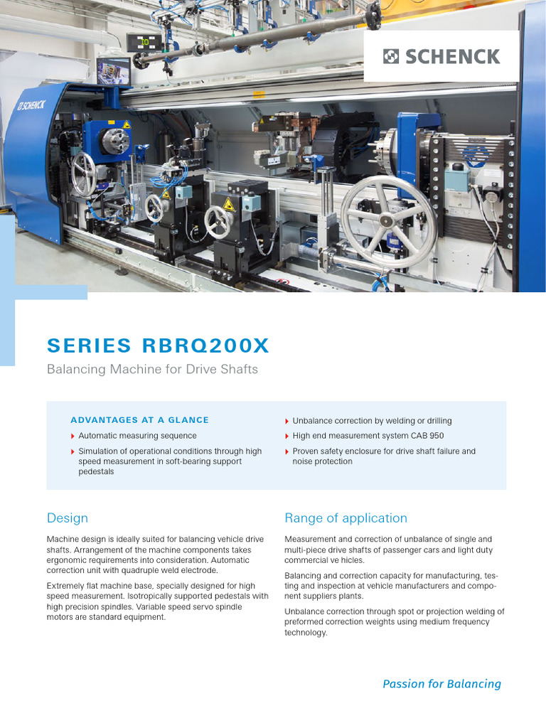 Schenck RBRQ200X | PDF | Alternating Current | Mechanical Engineering