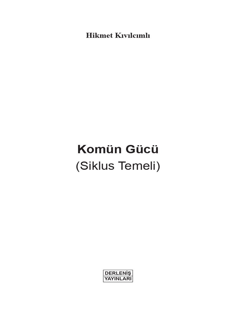 Hikmet KVLCML - Komun Gucu | PDF