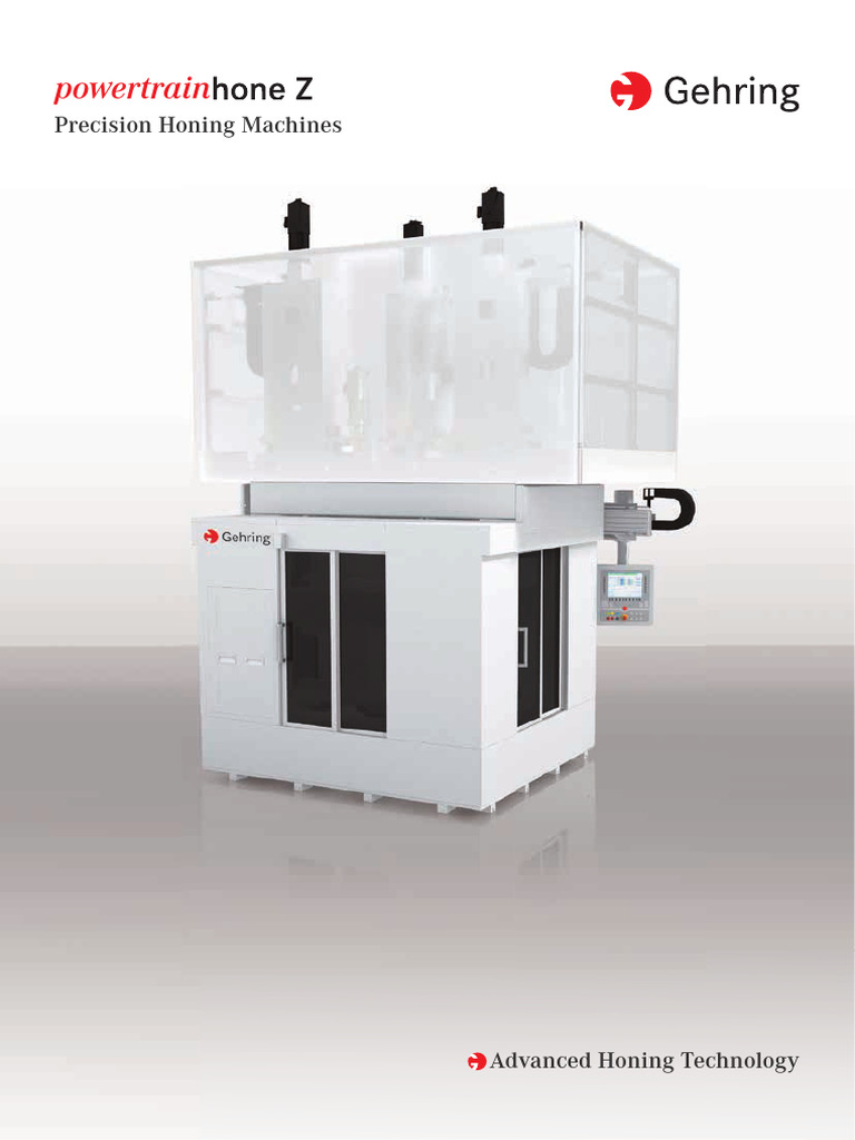 Gehring PowertrainHone Z | PDF | Engineering