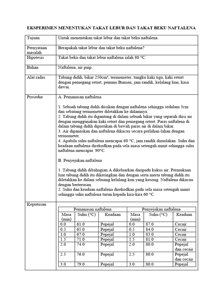 Eksperimen Bab 2 & 3 | PDF