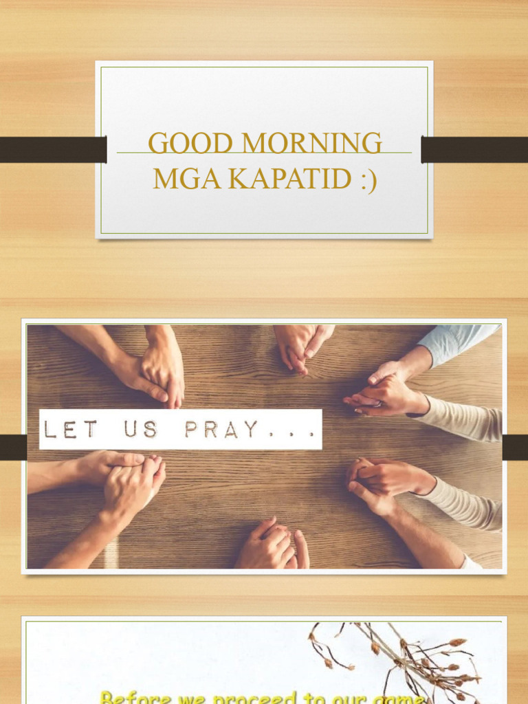 Good Morning Mga Kapatid | PDF | Religion & Spirituality