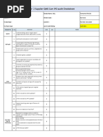 Process Audit Check Sheet - V0 | PDF | Audit