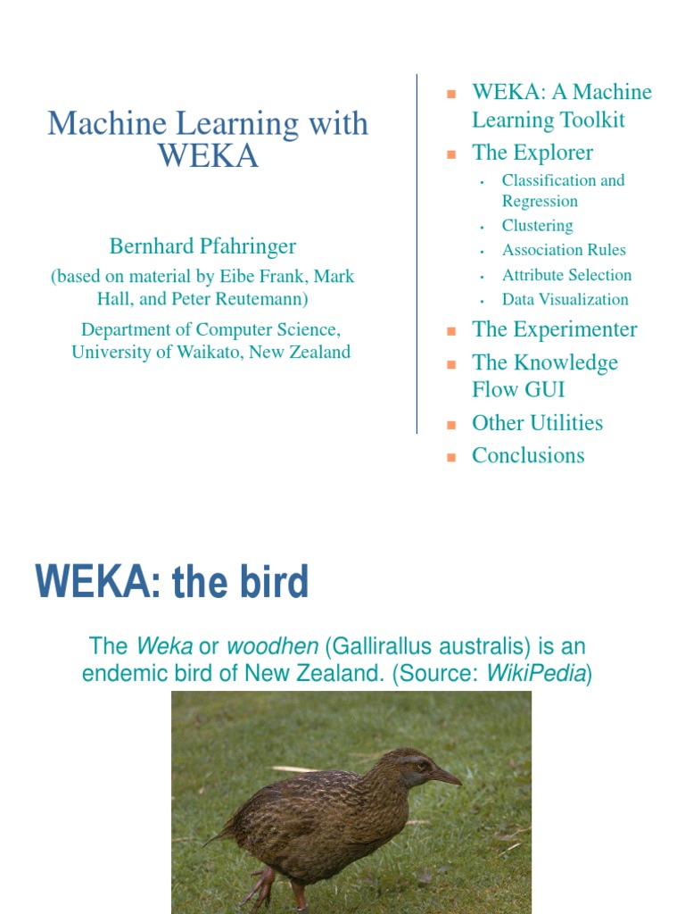 Weka A Tool For Exploratory Data Mining | PDF | Cluster Analysis ... Weka A Tool For Exploratory Data Mining | PDF | Cluster Analysis ...