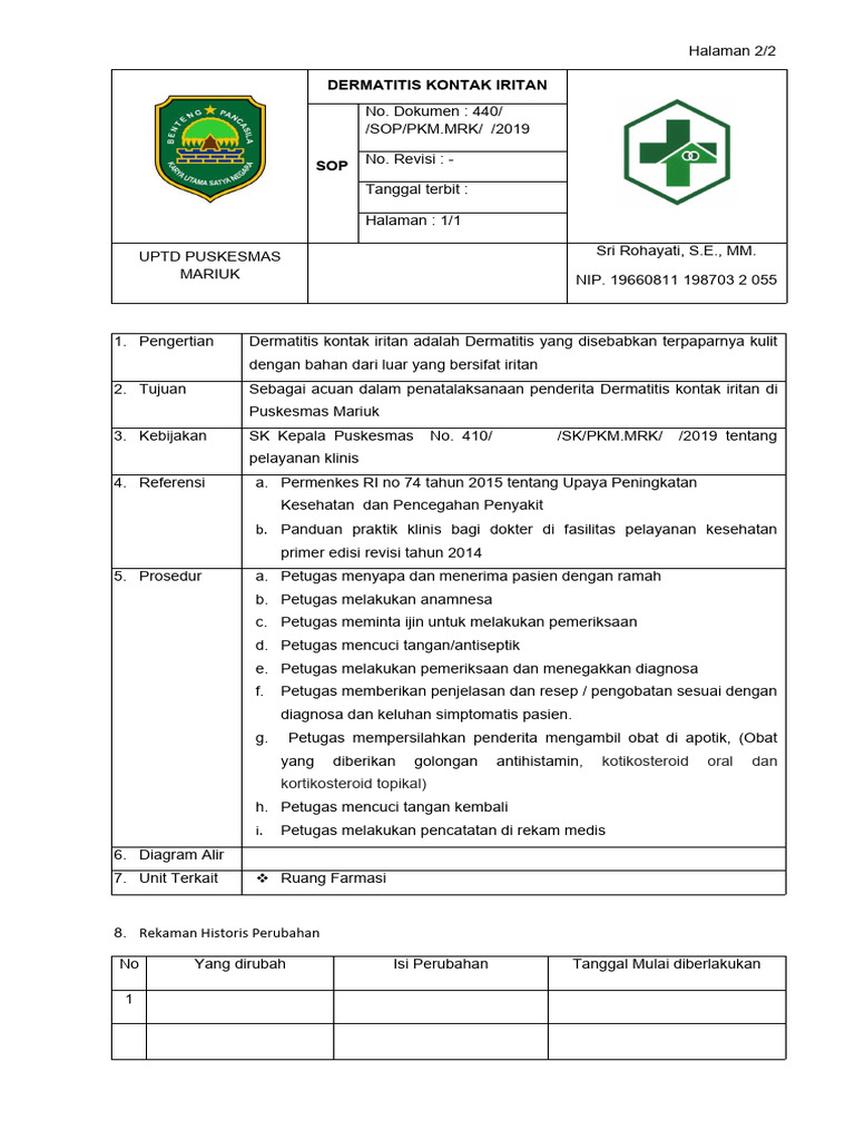 Dermatitis Kontak Iritan | PDF