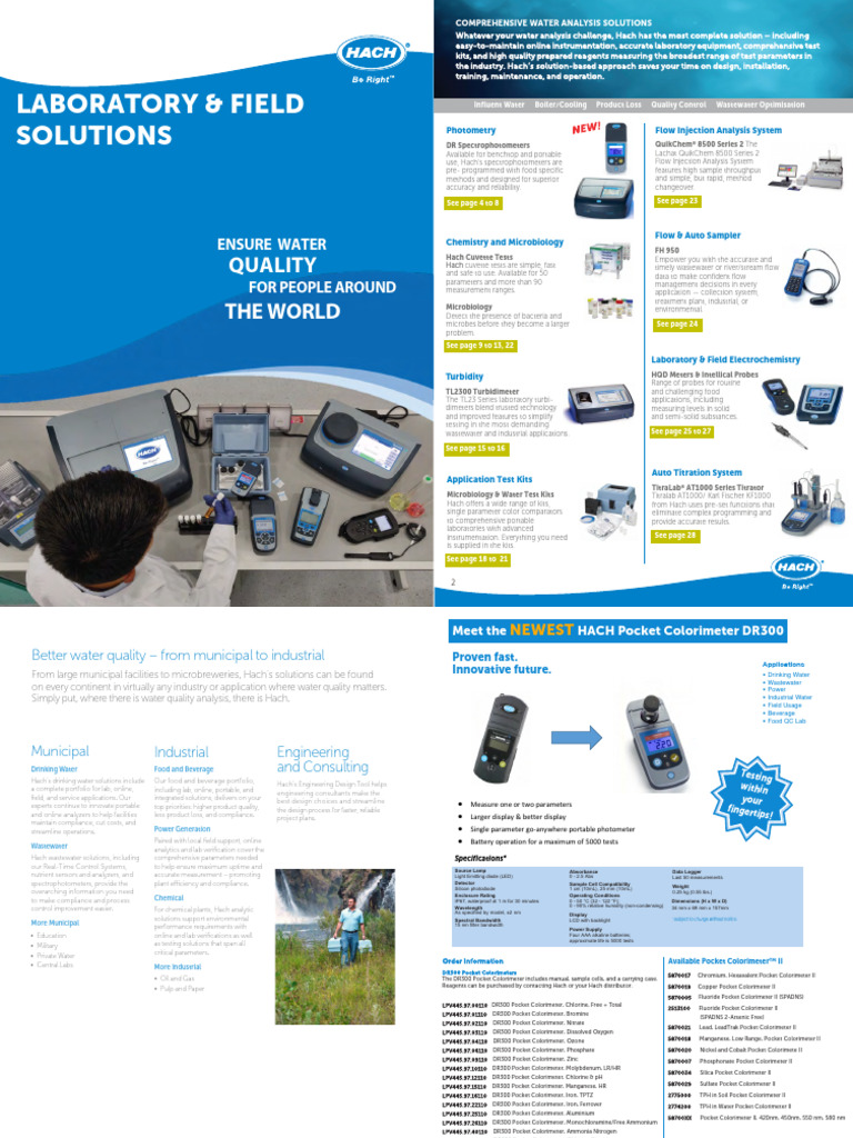 2019 Hach Booklet | PDF | Spectrophotometry | Absorbance