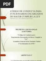 Codigo de Conducta para Funcionarios Encargados de Hacer Cumplir La Ley | PDF | Corrupción ...
