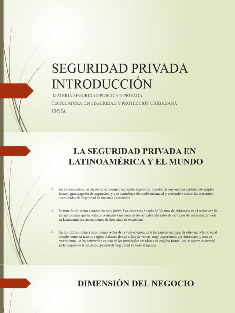 Clase 5 Introducción a La Seguridad Privada | PDF | America latina ... Clase 5 Introducción a La Seguridad Privada | PDF | America latina ...