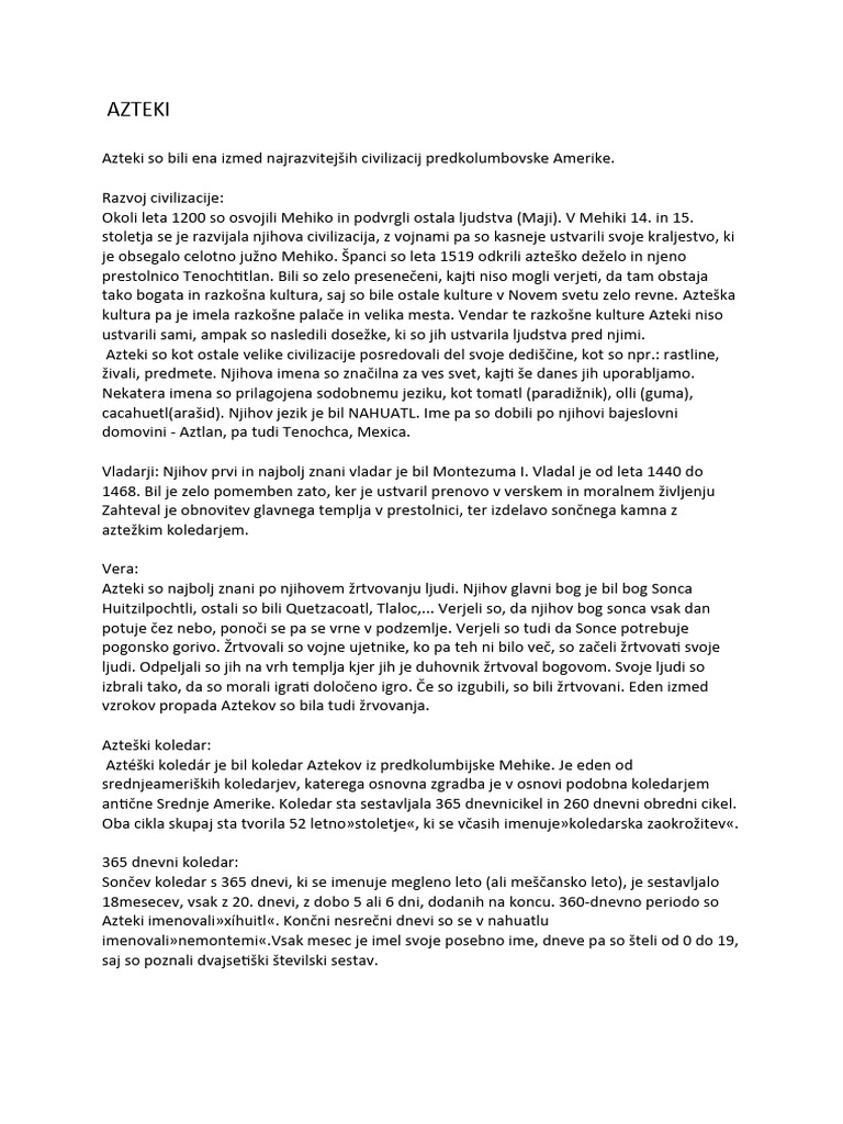 AZTEKI | PDF