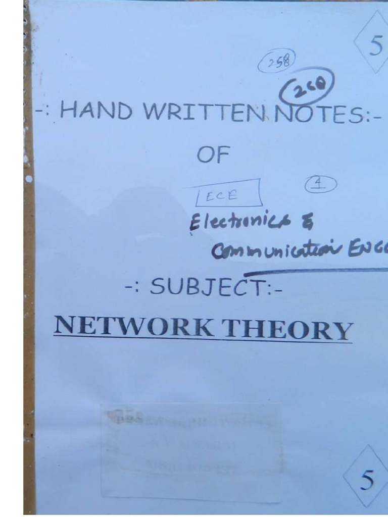 Network Theory | PDF