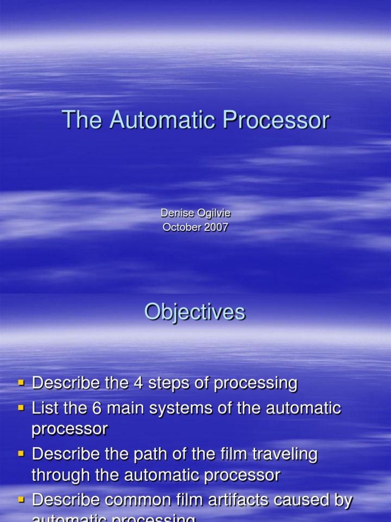 The Automatic Processor | PDF | Clothes Dryer | Ventilation (Architecture)