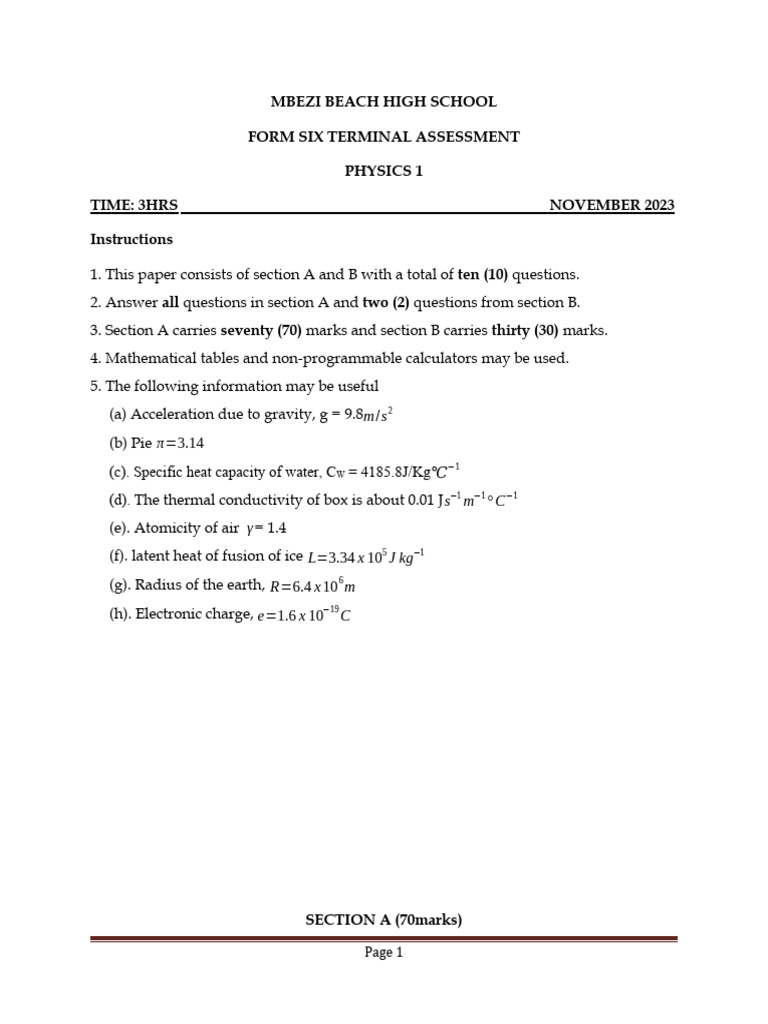 f6 TERMINAL FORM SIX | PDF | Transistor | Velocity