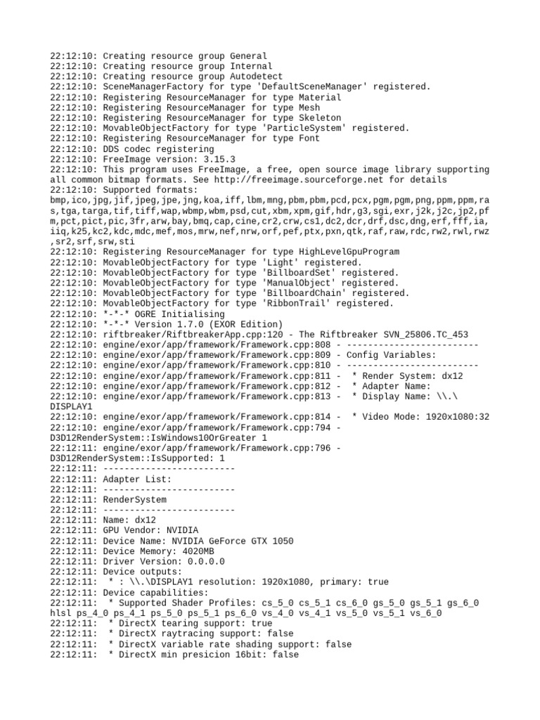 Exor Logs | PDF | Computer Graphics | Computing