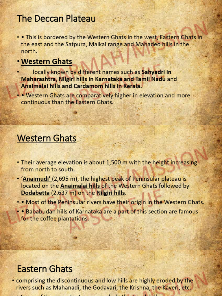 12. the Deccan Plateau | PDF