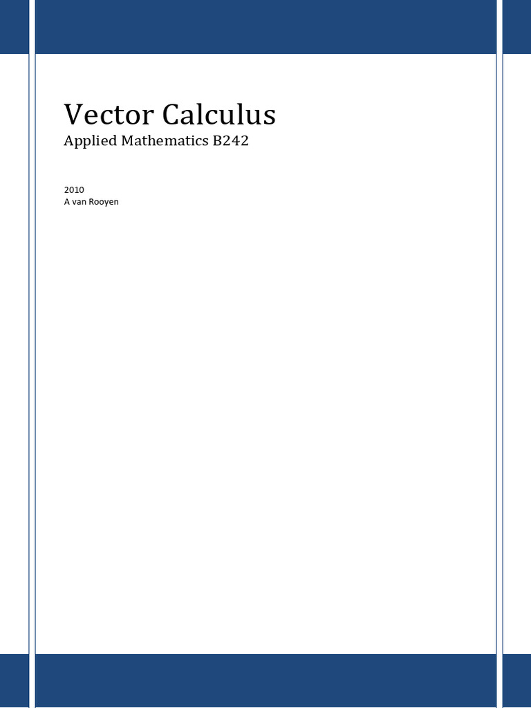 Vector Calculus Notes and Concepts | PDF | Derivative | Line (Geometry)