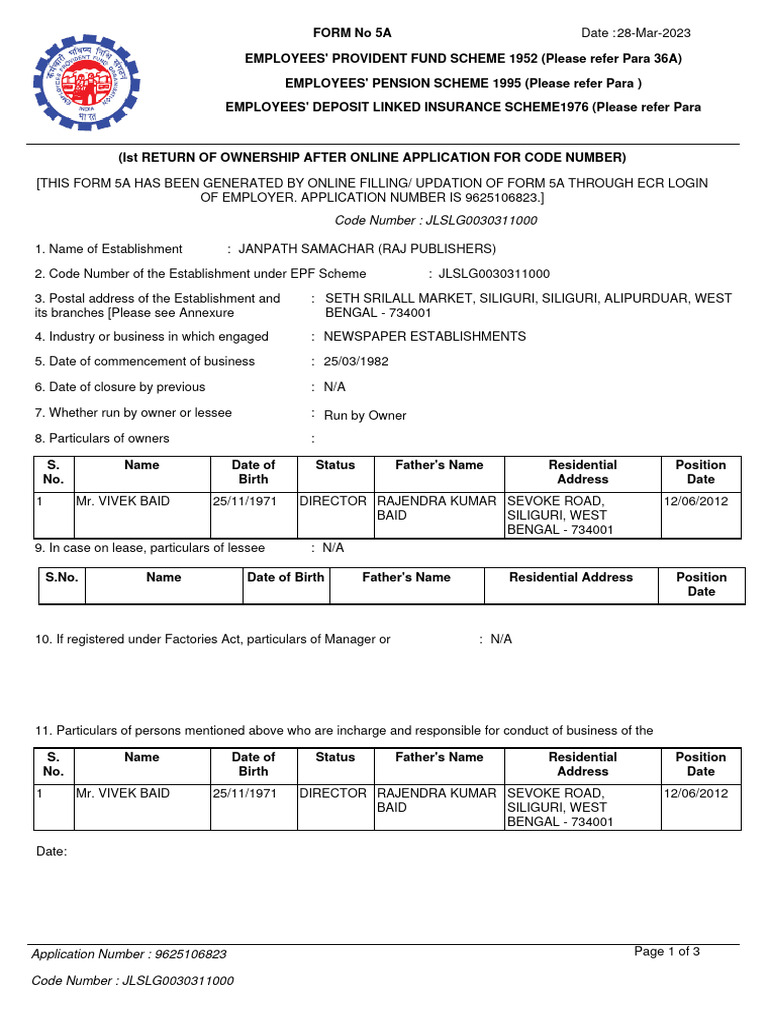 2 Form5a Signed | PDF | Financial Services