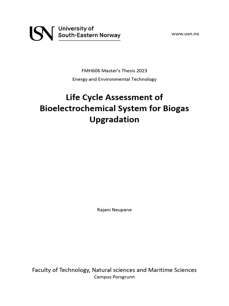 Biogas Upgradation LCA Study | PDF | Life Cycle Assessment | Biogas