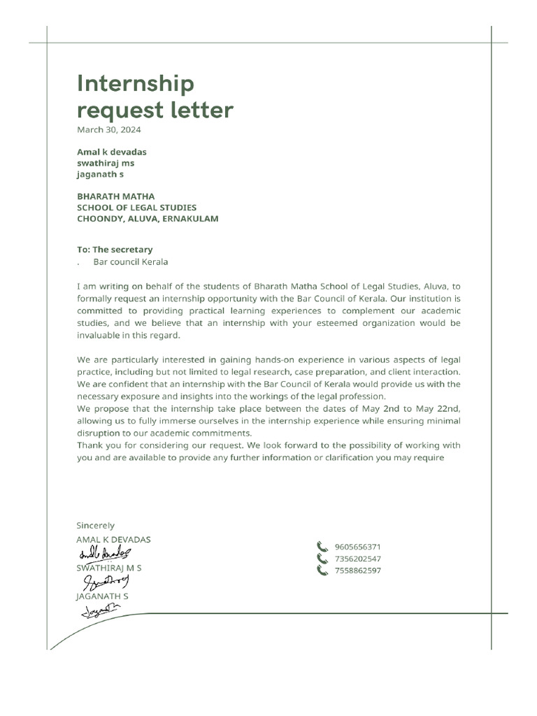 Orginal Request Letter | PDF