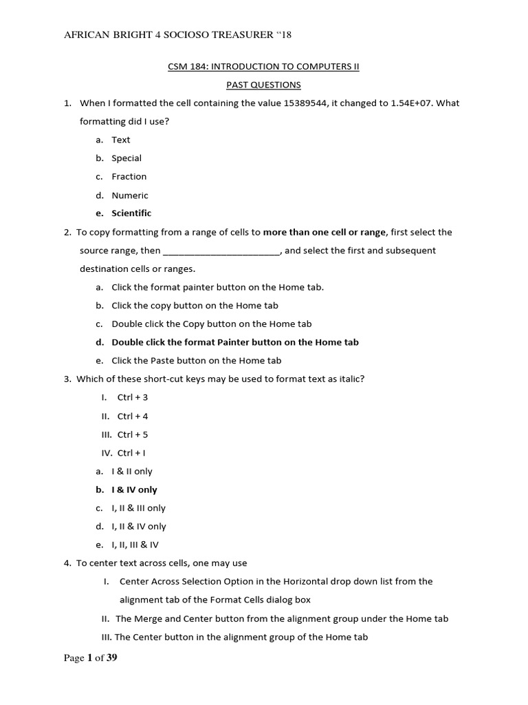 CSM 184 PASCO-1 | PDF | Microsoft Excel | Microsoft Power Point