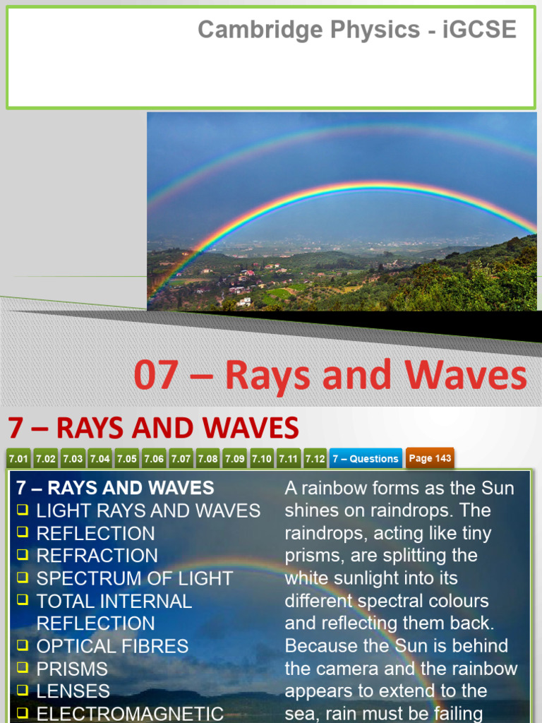 07---Rays-and-Waves | PDF | Light | Refraction