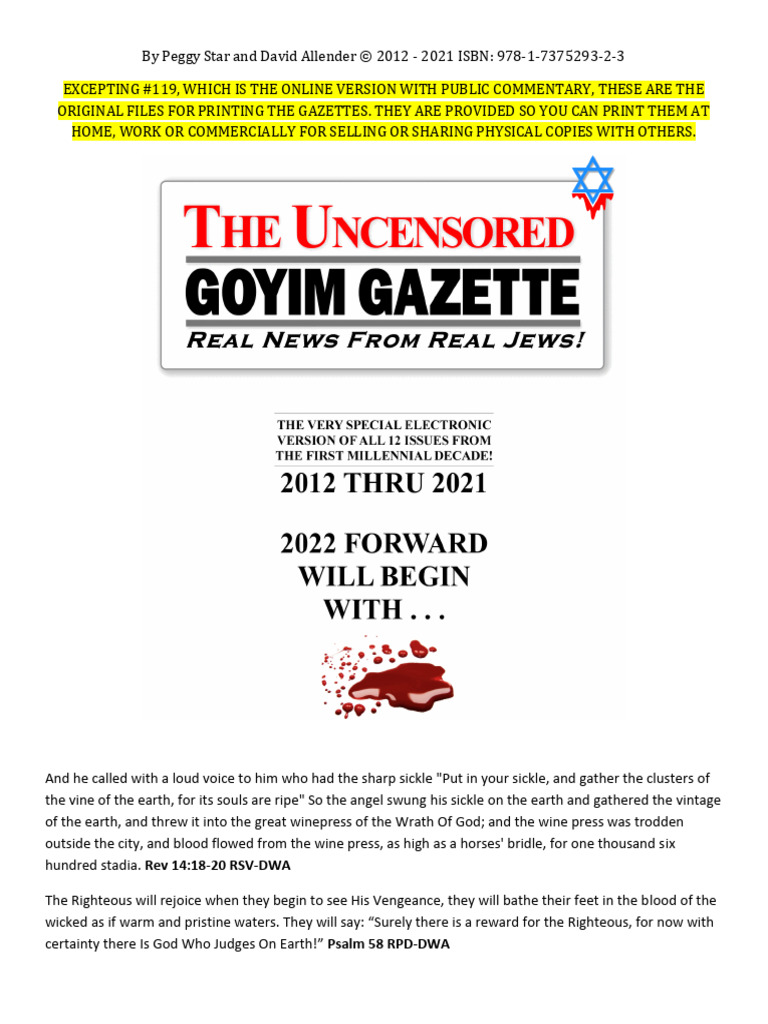 The Goyim Gazette S | PDF | Influenza | Quran