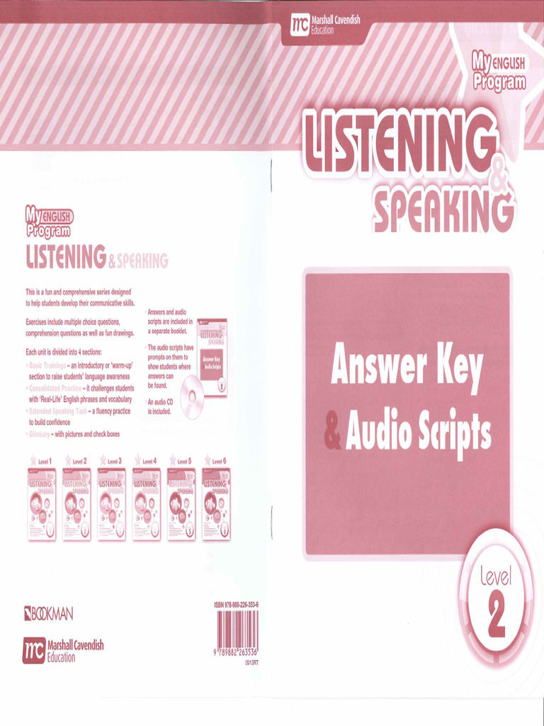 Listening - Speaking Level 2 解答 | PDF