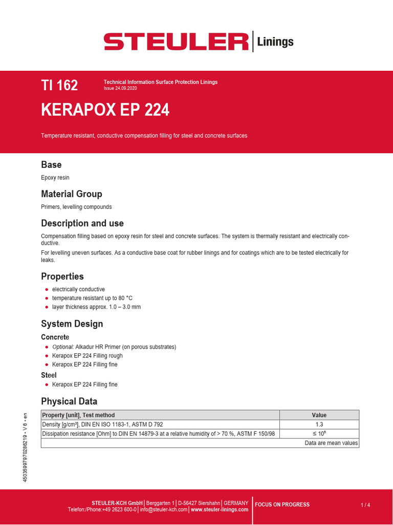 Ti Kerapox Ep 224 162 en | PDF | Concrete | Shelf Life