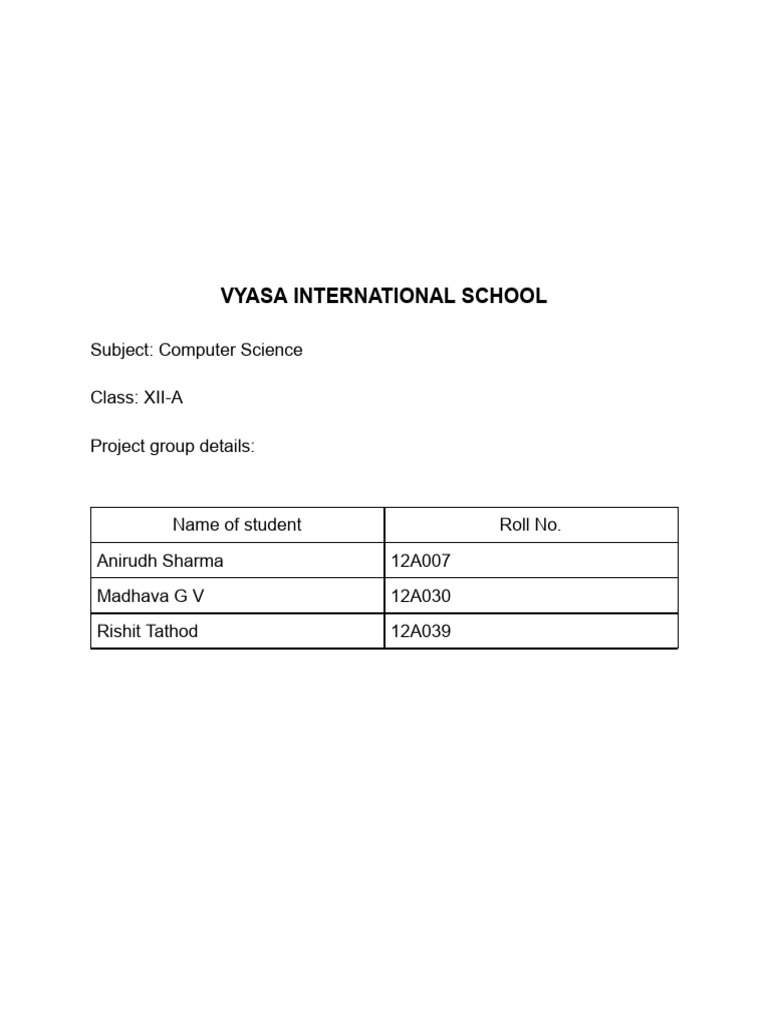 Computer Synopsis Xii Pdf Computer Programming Python Programming Language 7301