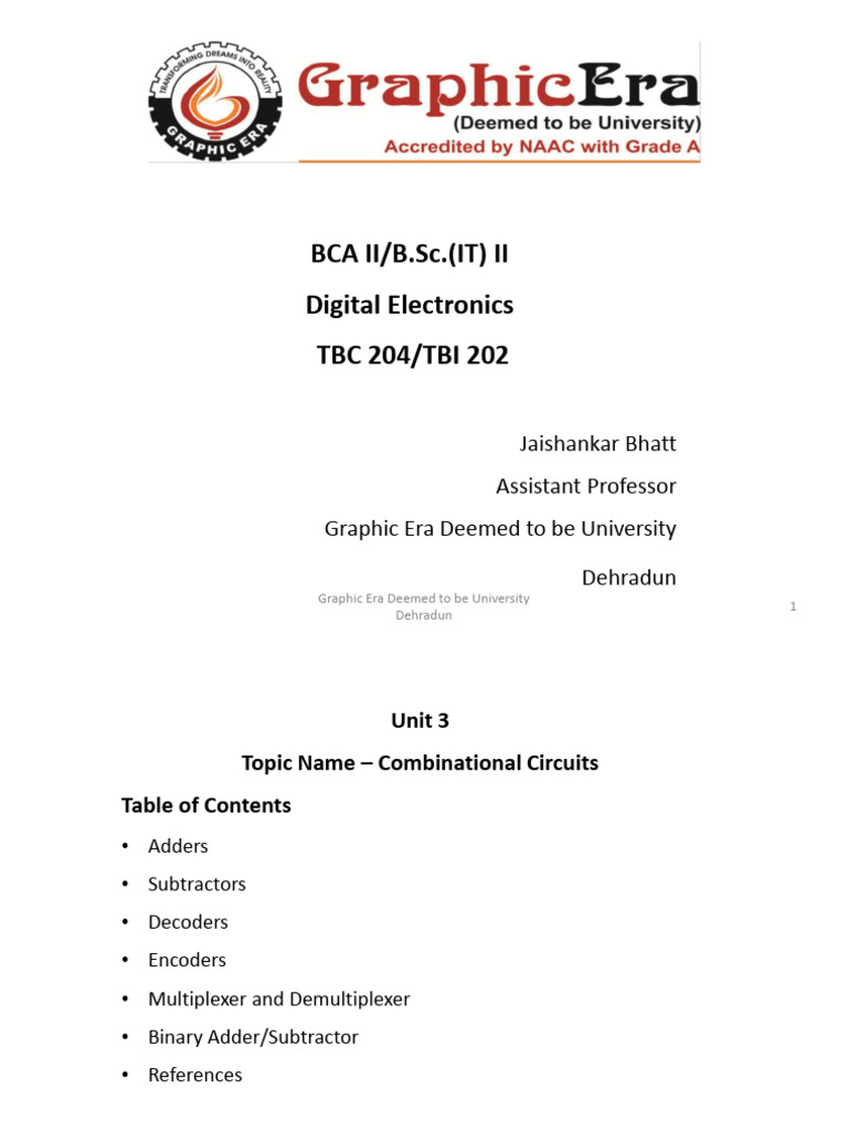 DE Unit 3 | Download Free PDF | Subtraction | Electronic Circuits