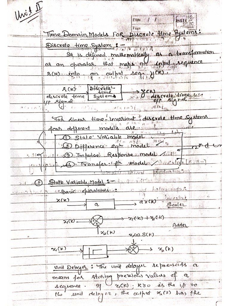 DCS Notes Unit-2 | PDF