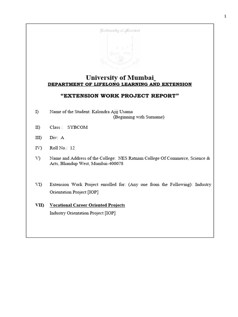 Usama Project - Report - 2023-24 | PDF | Human Resources | Essays