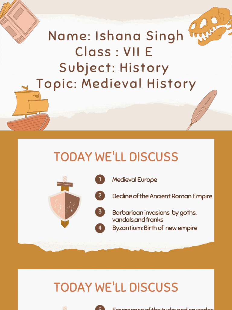Beige Brown Bright Illustrative History Class Presentation | PDF ...