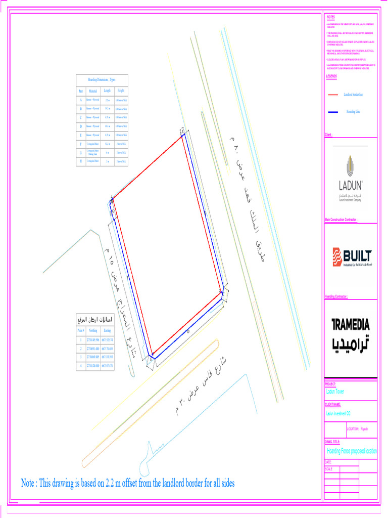 Hoarding Layout - Ladun Tower | PDF